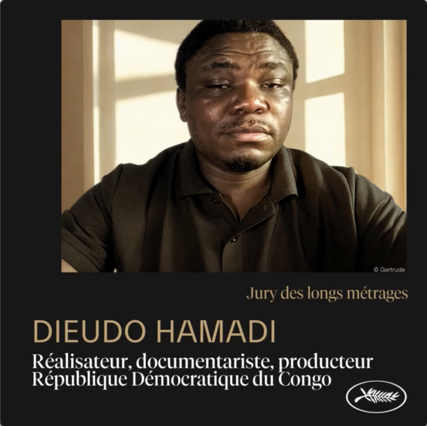Dieudo Hamadi rejoint le jury du Festival de Cannes